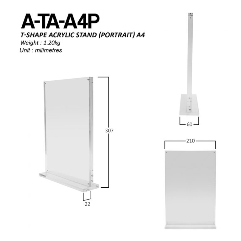 T-Shape Stand | Botak Sign Pte Ltd