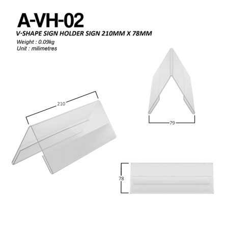 V-Shape Holder | Botak Sign Pte Ltd