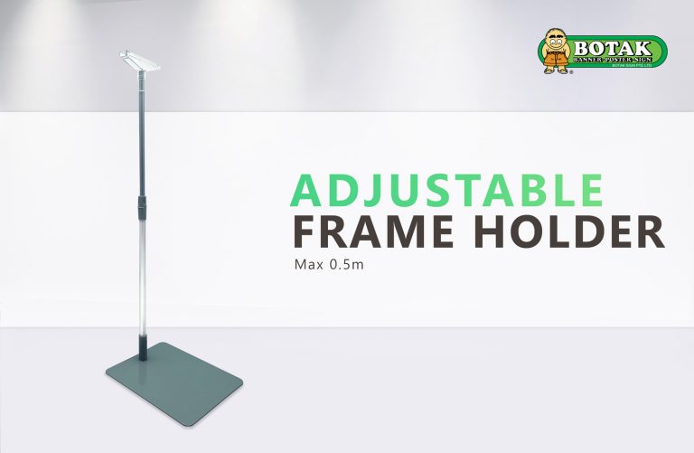 Colour Plastic Frame Holder - Max. Height 0.5m | Botak Sign Pte Ltd