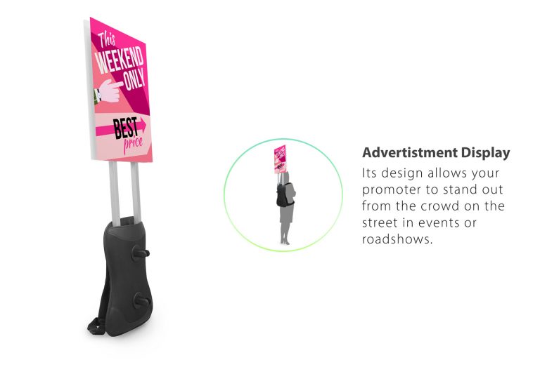 Back Pack Mobile Sign | Botak Sign Pte Ltd