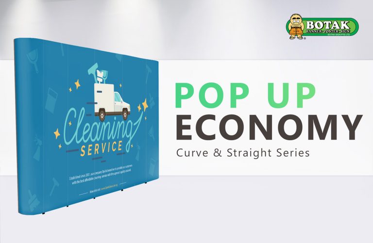 Pop Up Standard SET (Straight) | Botak Sign Pte Ltd