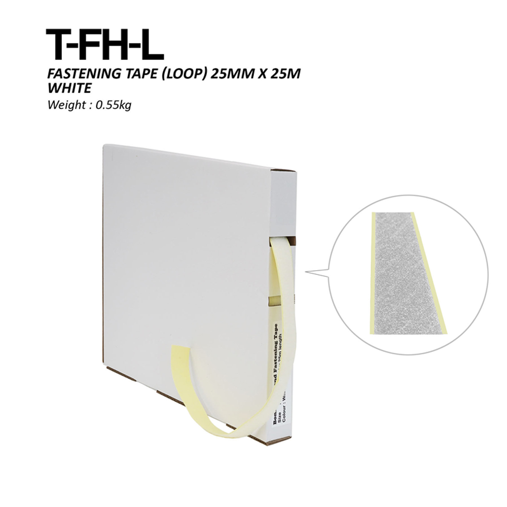 Fastening Tape (Loop)-25mm x 25m | Botak Sign Pte Ltd