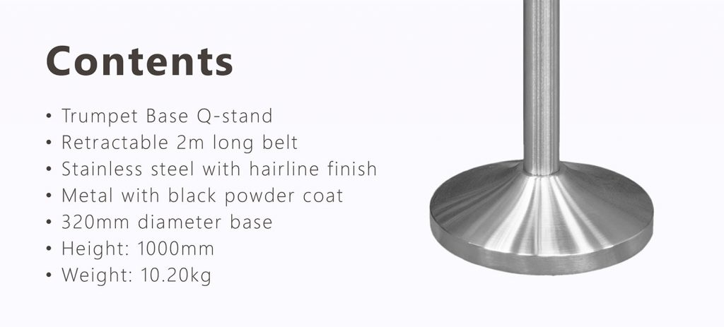 Trumpet Base Q-Stand | Botak Sign Pte Ltd