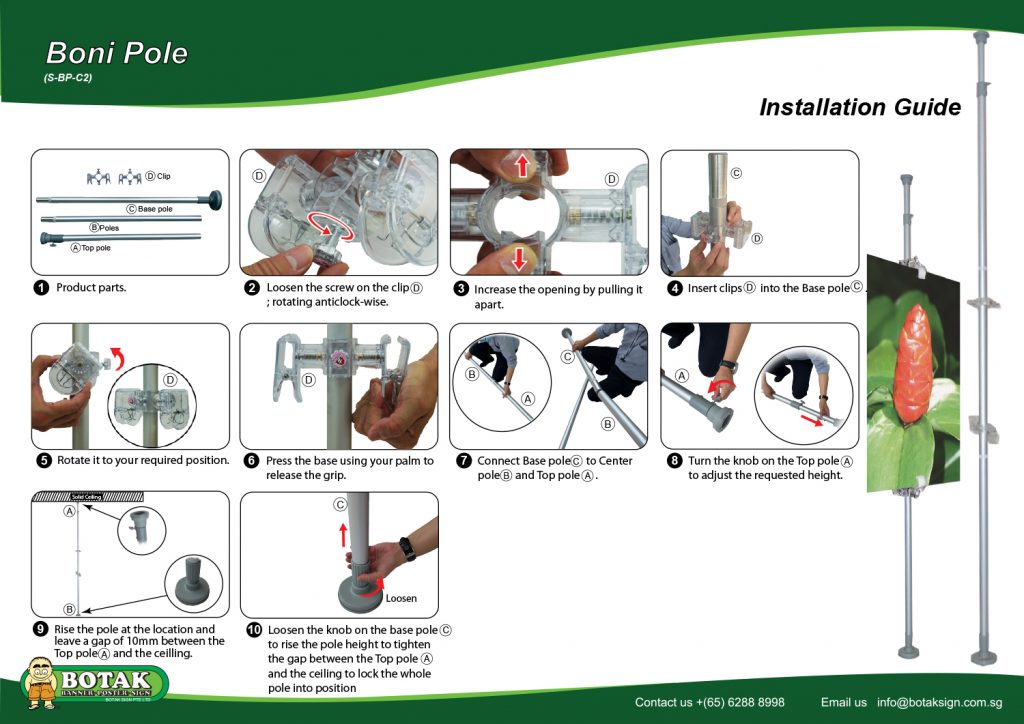 BONI Pole | Botak Sign Pte Ltd
