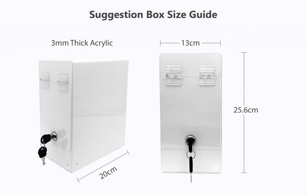 Suggestion Box (White) | Botak Sign Pte Ltd