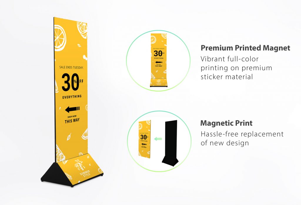 Airport Stand (System Only) - 1420mm x 495mm | Botak Sign