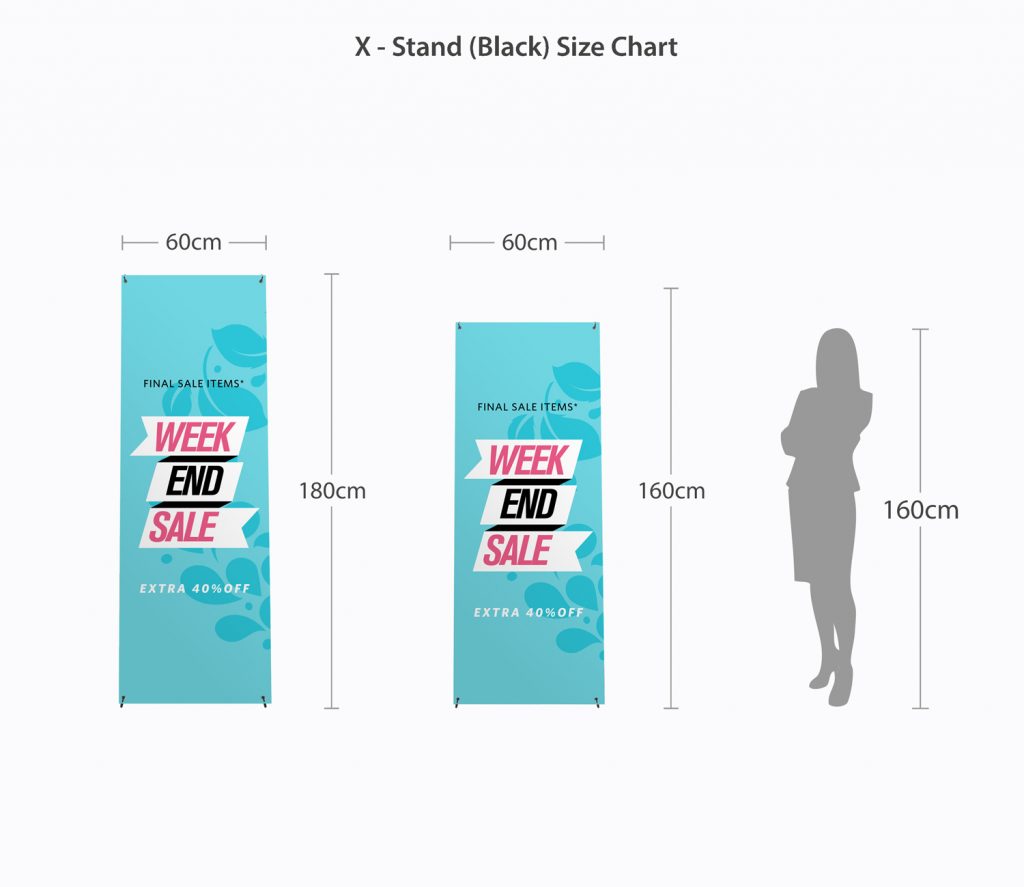 X-stand (System with Print) | Botak Sign Pte Ltd
