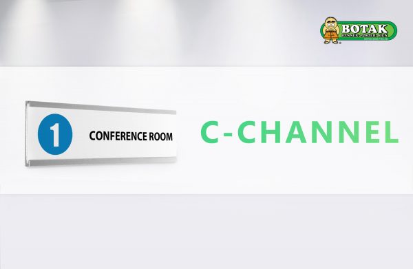 C-Channel (Print Only) - 42mm x 250mm | Botak Sign Pte Ltd
