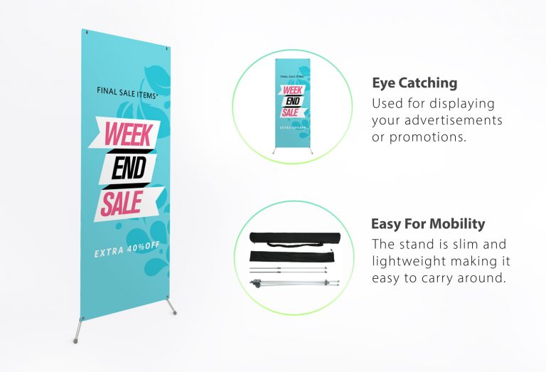 X-stand (Print Only) | Botak Sign Pte Ltd