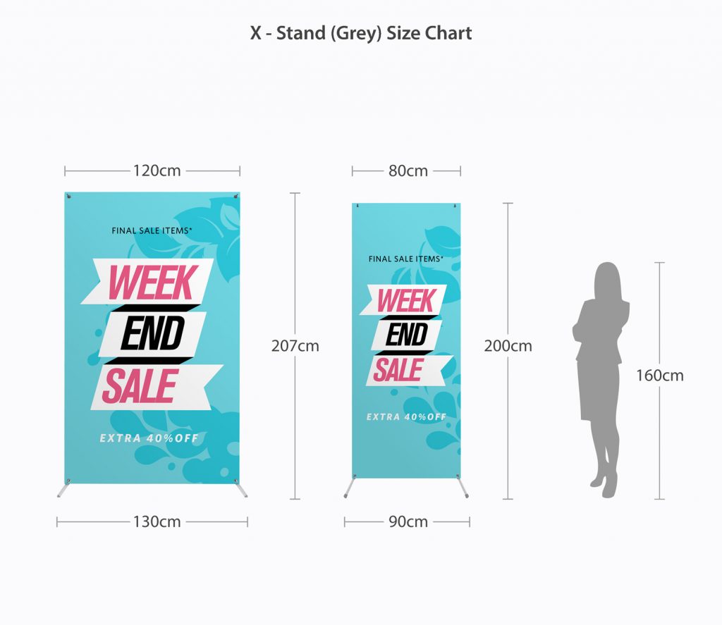 X-stand (Print Only) | Botak Sign Pte Ltd