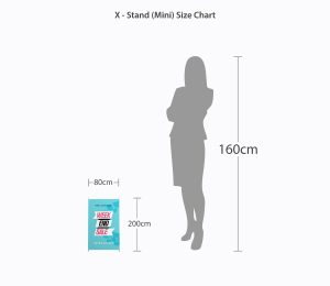 X-stand Mini - 25cm x 42cm | Botak Sign Pte Ltd