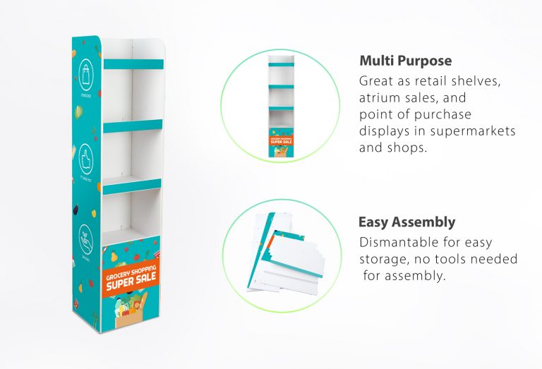 POP Standee (Dismantlable) (Without Printing) | Botak Sign Pte Ltd