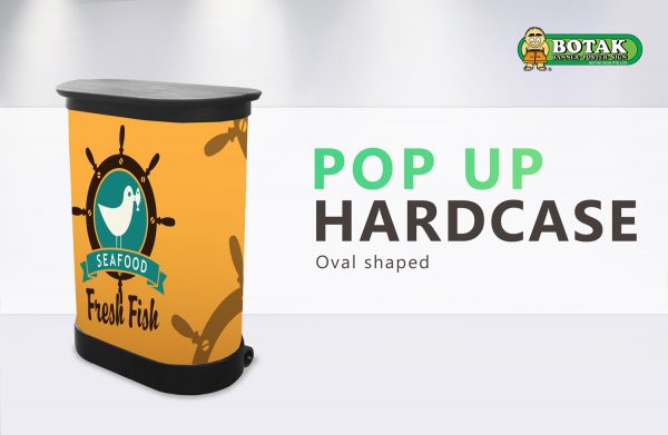 Oval Shape Hard Case (System Only) | Botak Sign Pte Ltd