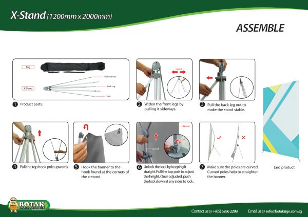 X-stand (Print Only) | Botak Sign Pte Ltd