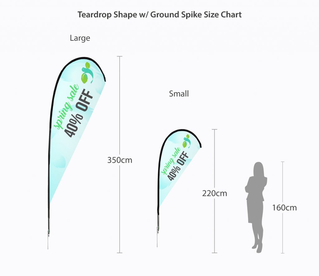 Flying Banner with Ground Spike (System Only) | Botak Sign Pte Ltd