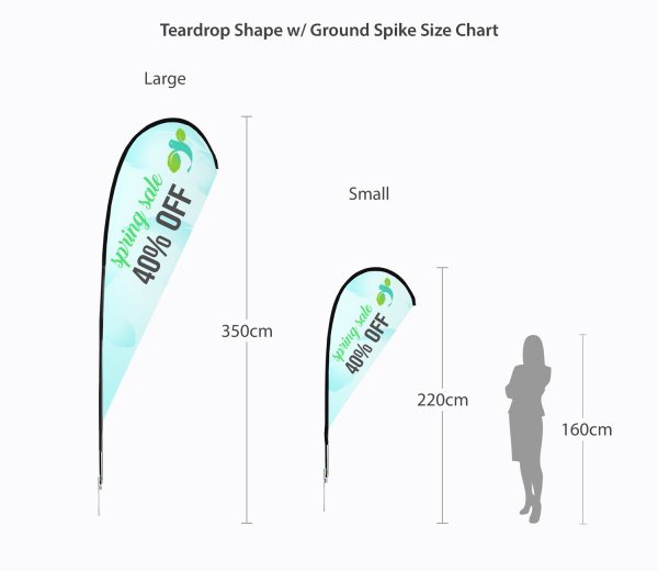 Flying Banner with Ground Spike (System Only) | Botak Sign Pte Ltd